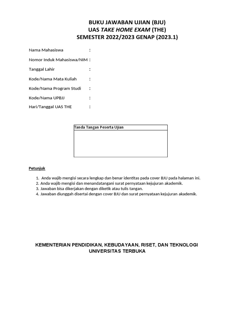 BJU - NIM - ESPA4111 - Pengantar Ekonomi Mikro | PDF