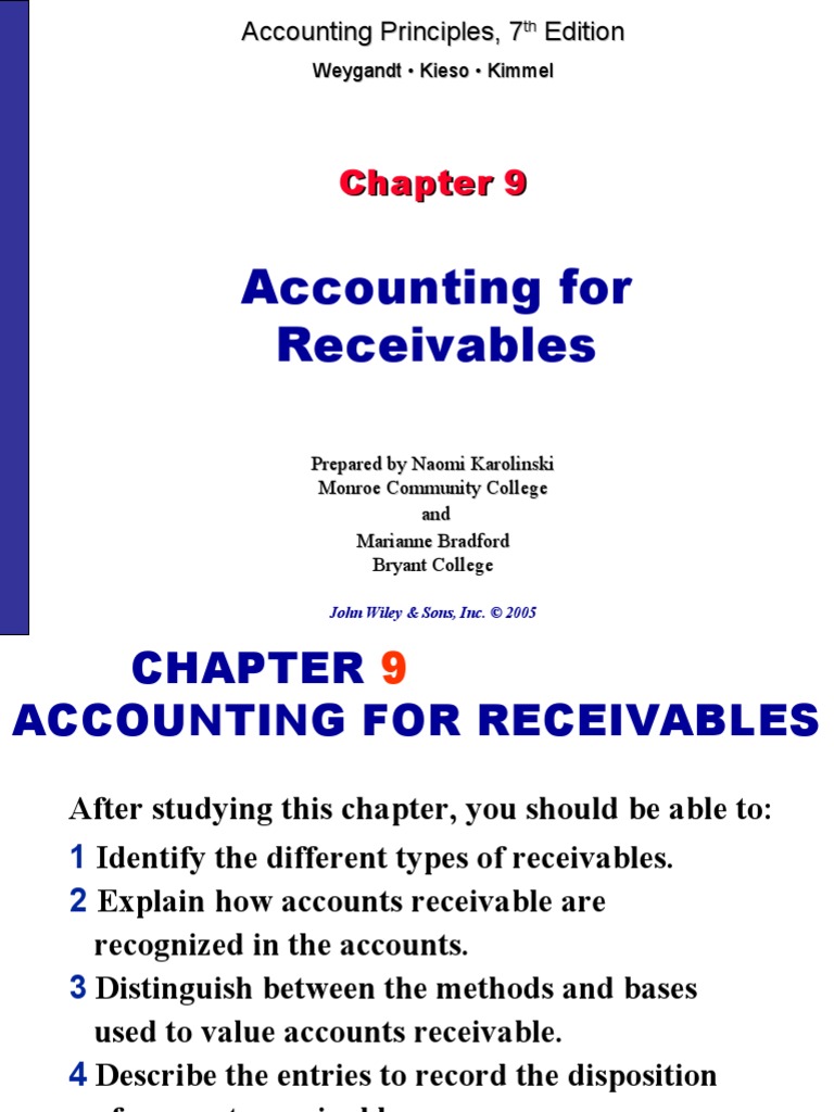 Accounting For Receivables | PDF | Debits And Credits | Credit Card