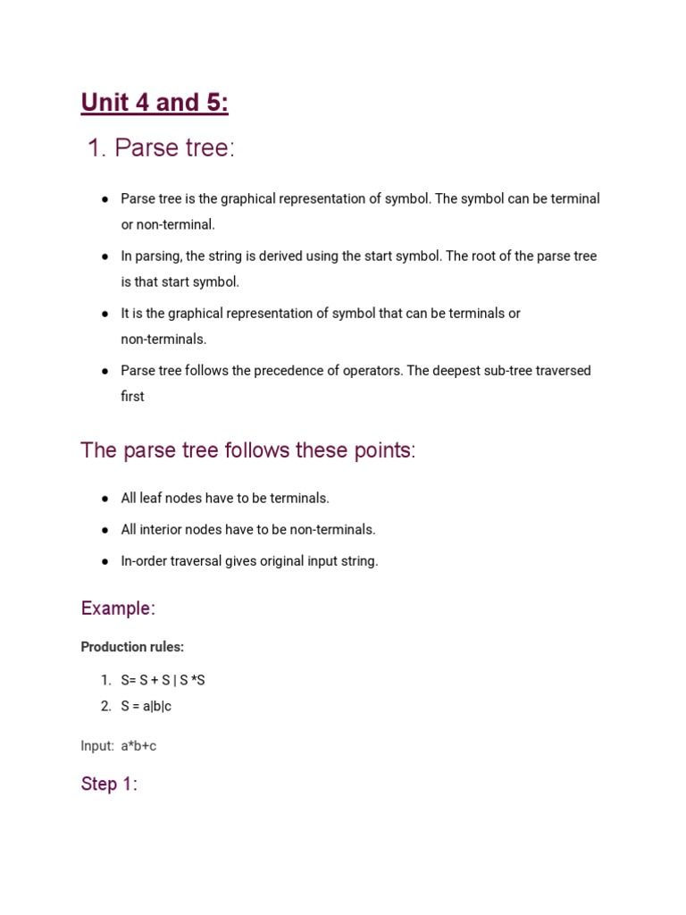 Unit 4 and 5 | PDF | Parsing | Compiler
