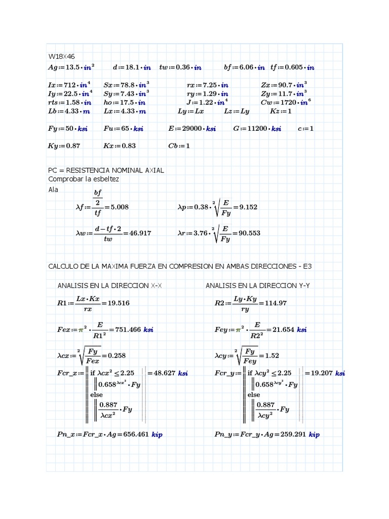 w18x46 Anillo 6 Nivel 1 | PDF