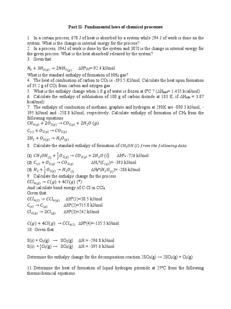 Exercise-Part 2 - 2020 | PDF | Acid | Chemical Compounds