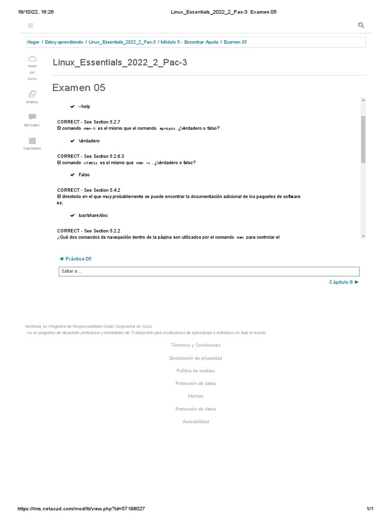 Linux - Essentials - 2022 - 2 - Pac-3 - Examen 05 | PDF | Informática | Software
