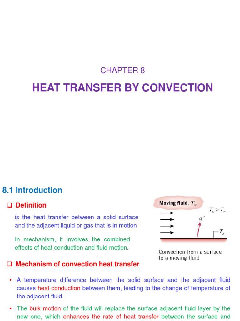 TE3050E-Ch8 Heat Transfer by Convection | PDF | Heat Transfer | Convection