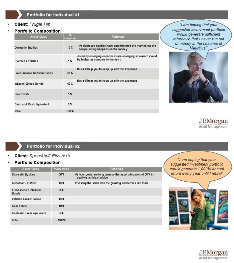 Investment Portfolio Template 1 | PDF | Fixed Income | Financial Services