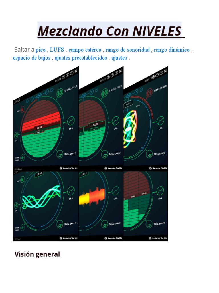 Mastering The Mix Levels REFERENCE | PDF | Micrófono | Yo sintoniza
