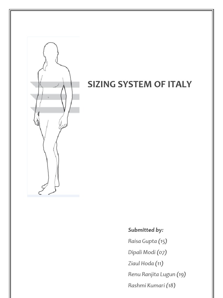 Italian Clothing Size Standards Guide | PDF | Clothing | Human Body