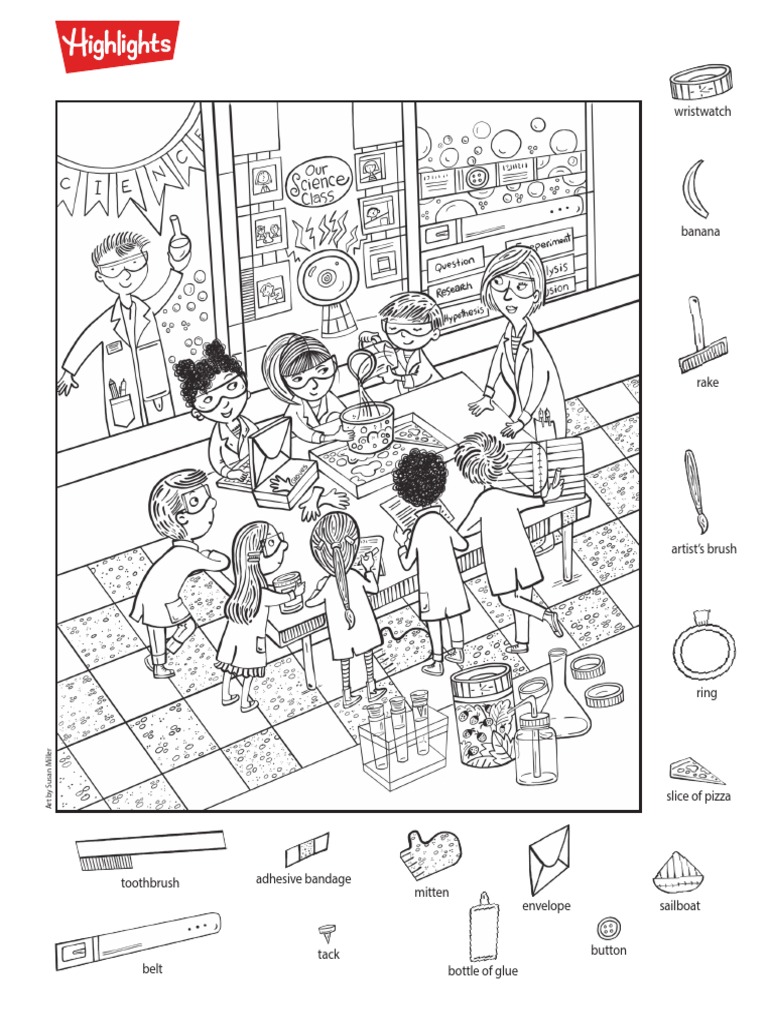 Hidden Pictures Printable PDF | PDF