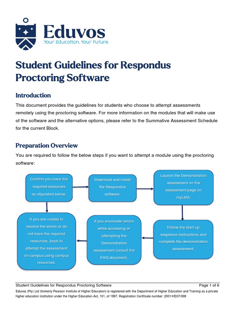 Respondus Proctoring Guide for Students | PDF | Internet | Proxy Server