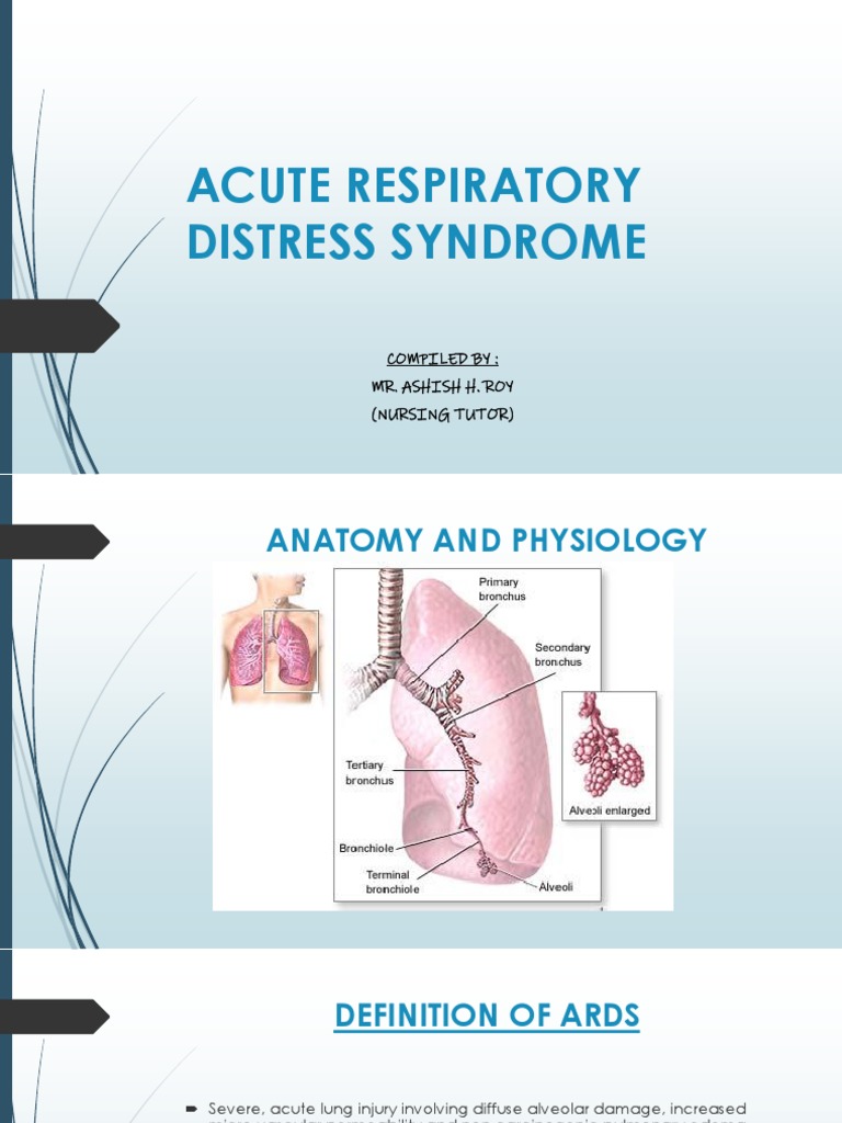Acute Respiratory Distress Syndrome by Mr. Ashish Roy | Download Free ...