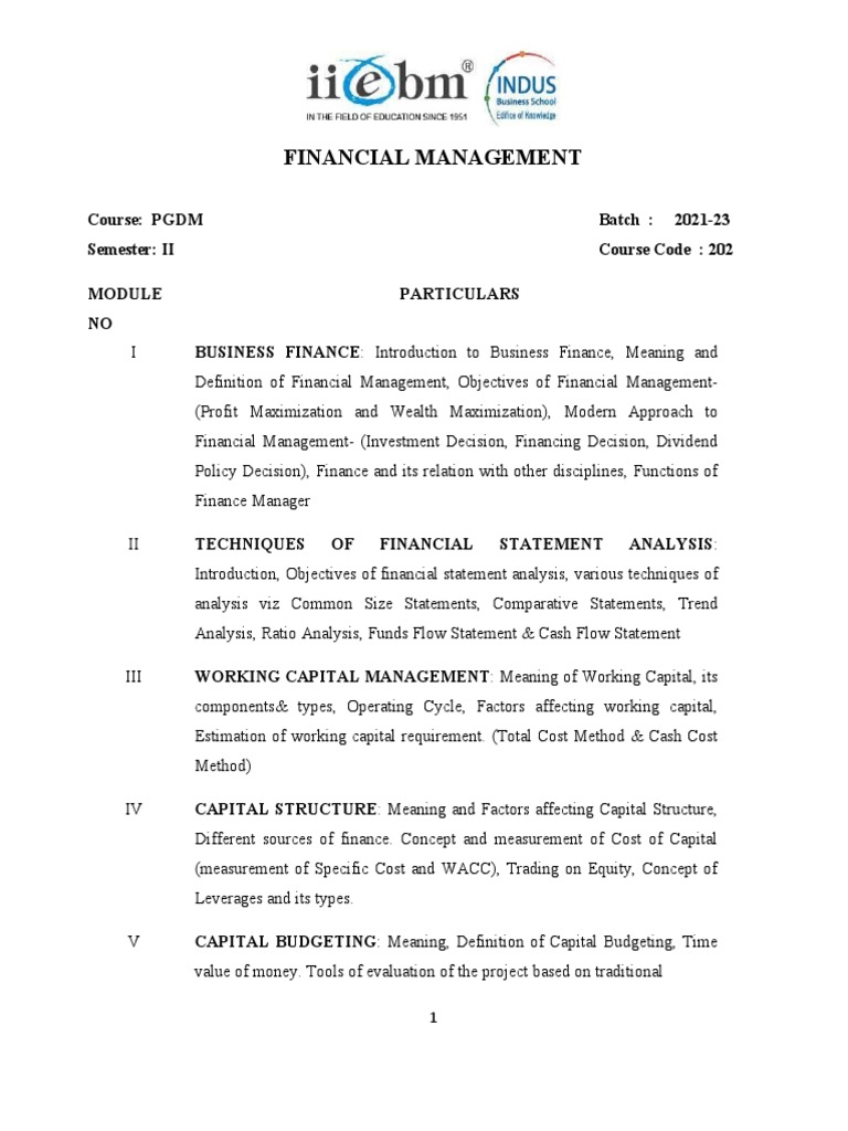 202 Financial Management | PDF | Capital Budgeting | Corporations