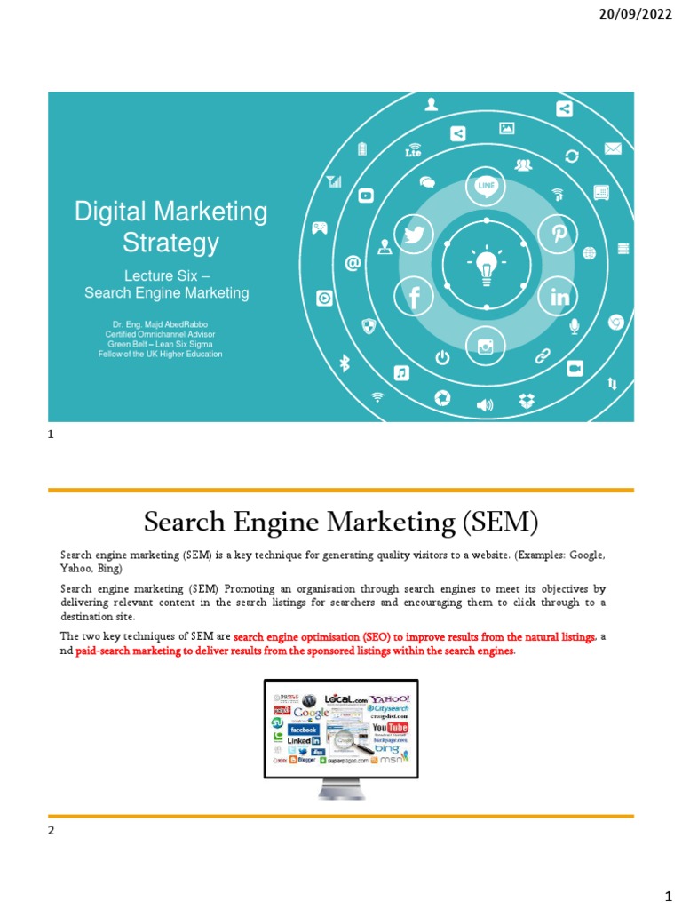 6 Search Engine Marketing | PDF | Search Engine Marketing | Search Engine Optimization