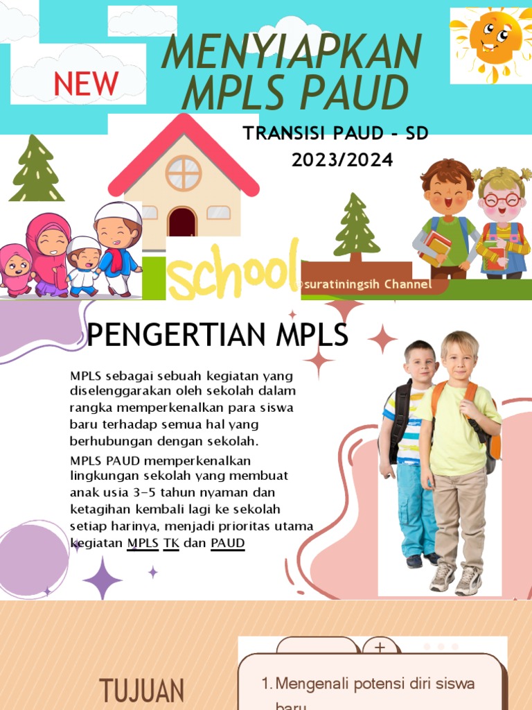 Menyiapkan Mpls Paud | PDF | Seni & Disiplin Bahasa