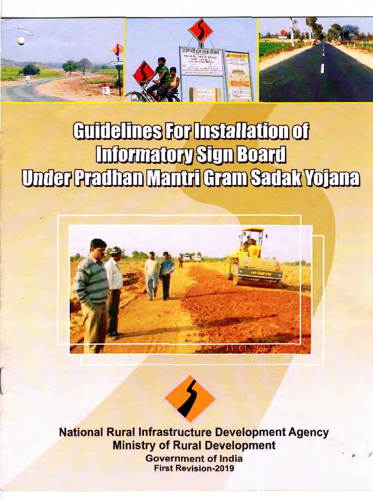 PMGSY Guideline For Sign Board | PDF | Poverty Reduction | Poverty