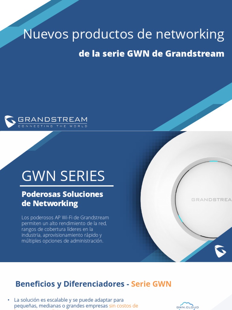 Presentación Grandstream Nuevos AP y Routers Mayo 2022 | PDF