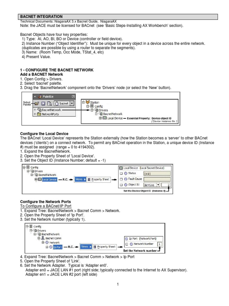 Tridium-BACnet Integration | PDF | Computer Network | Internet Protocols