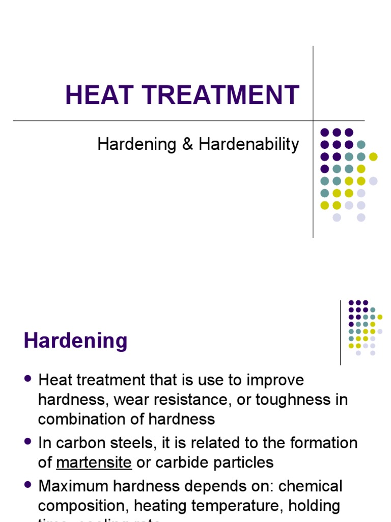 5 Heat Treatment Hardening | PDF | Heat Treating | Steel