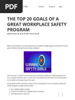 Effective Workplace Safety Campaigns | PDF | Occupational Safety And ...