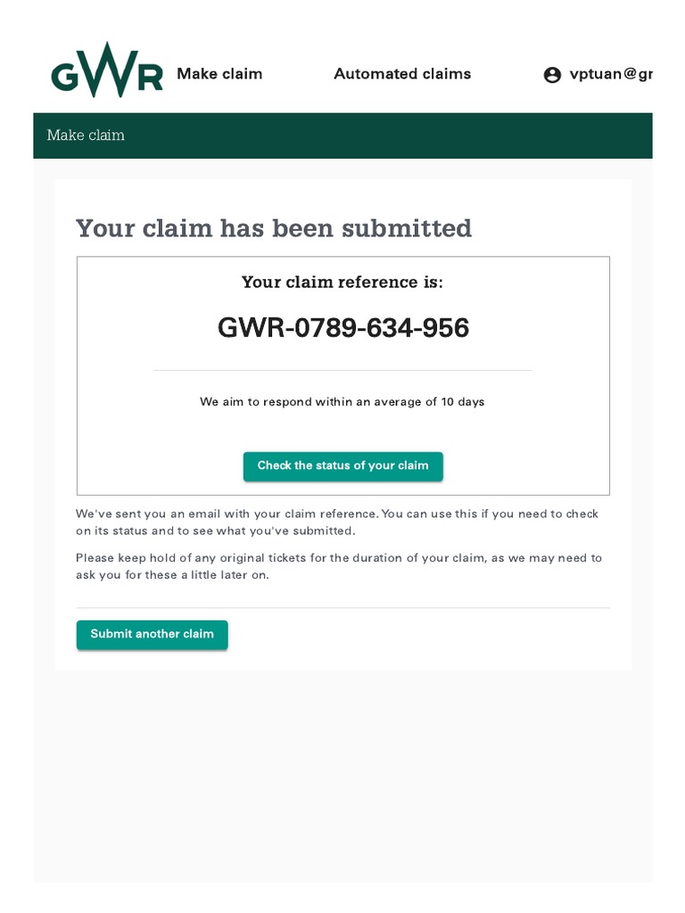 Delay Repay - GWR | PDF