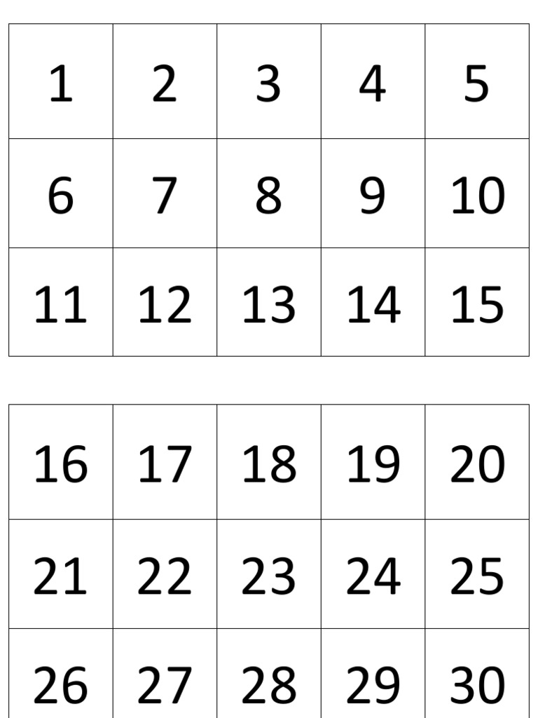 Number Names For Cupboard | PDF