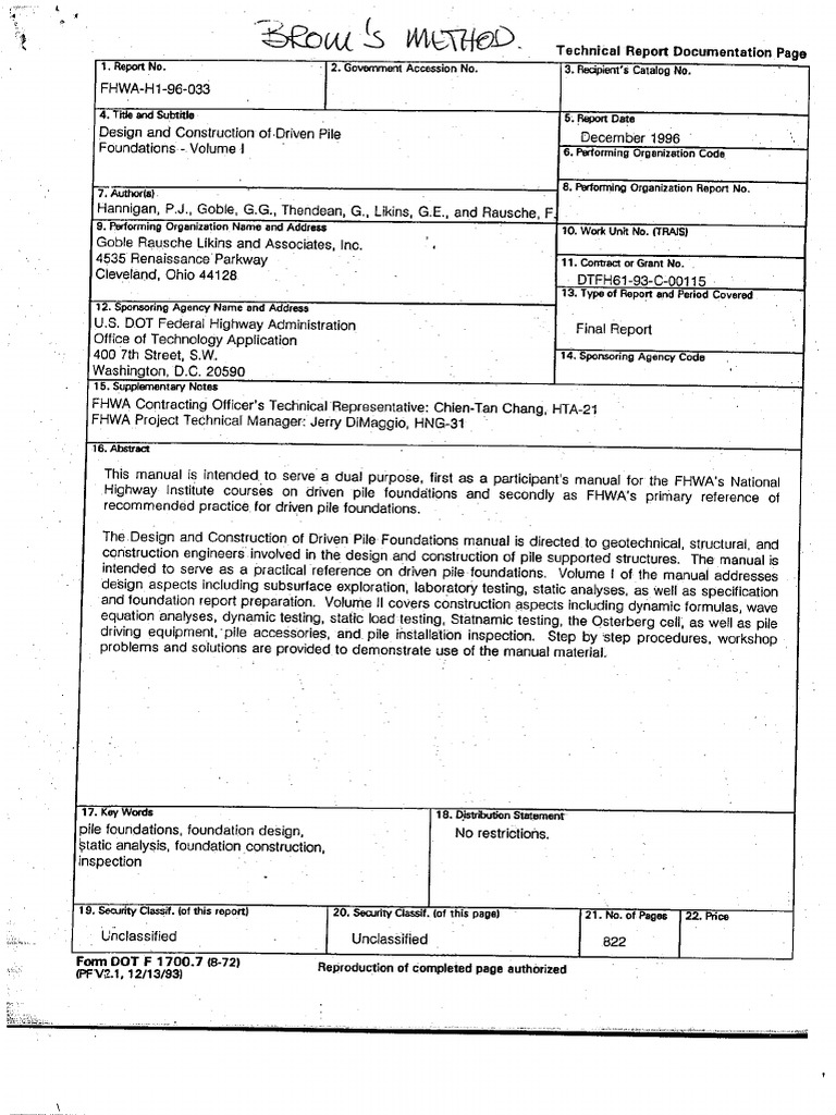 Brom's Method NYSDT | PDF