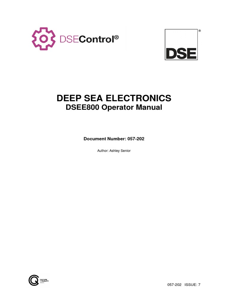 DSEE800 Operators Manual | PDF | Exhaust Gas | Usb