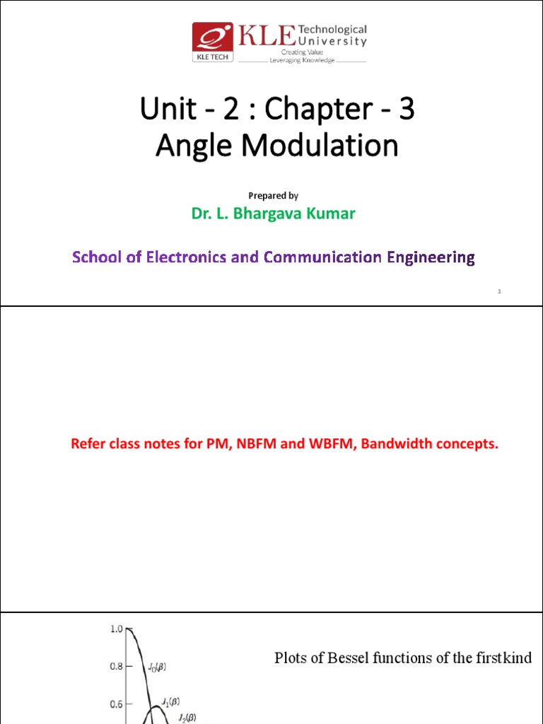 Angle Modulation Pdf Frequency Modulation Electronic Oscillator
