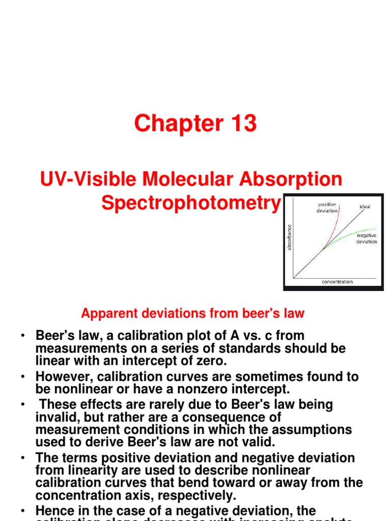 Chapter 13 - UV-Visible Molecular Absorption Spectrophotometry | PDF | Chemistry | Titration