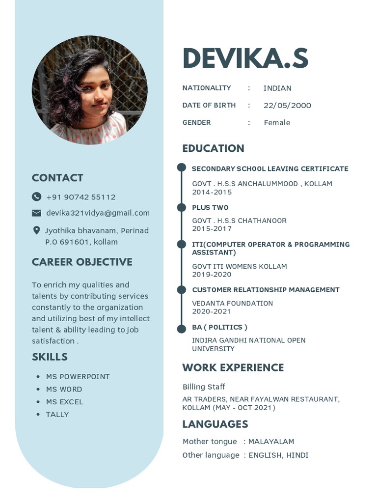 Devika CV | PDF