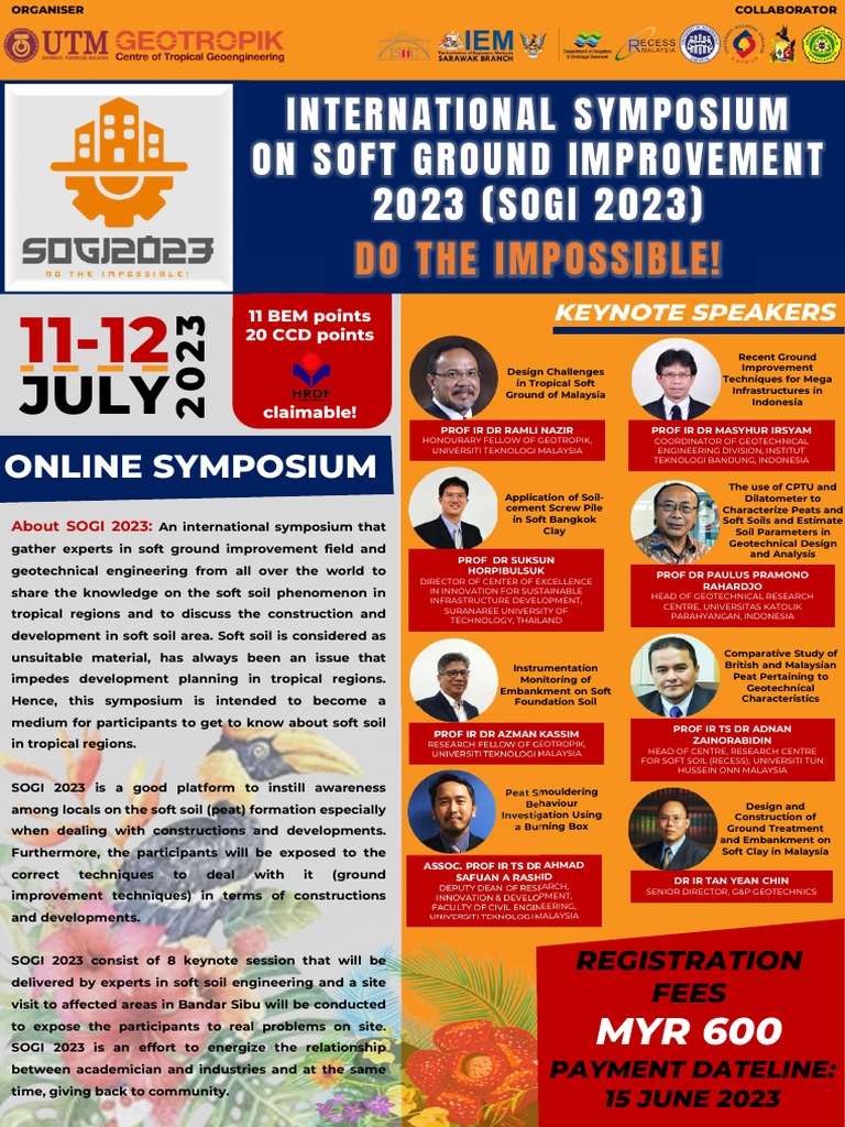 Sogi Poster 31may23 - Online | PDF | Geotechnical Engineering | Engineering
