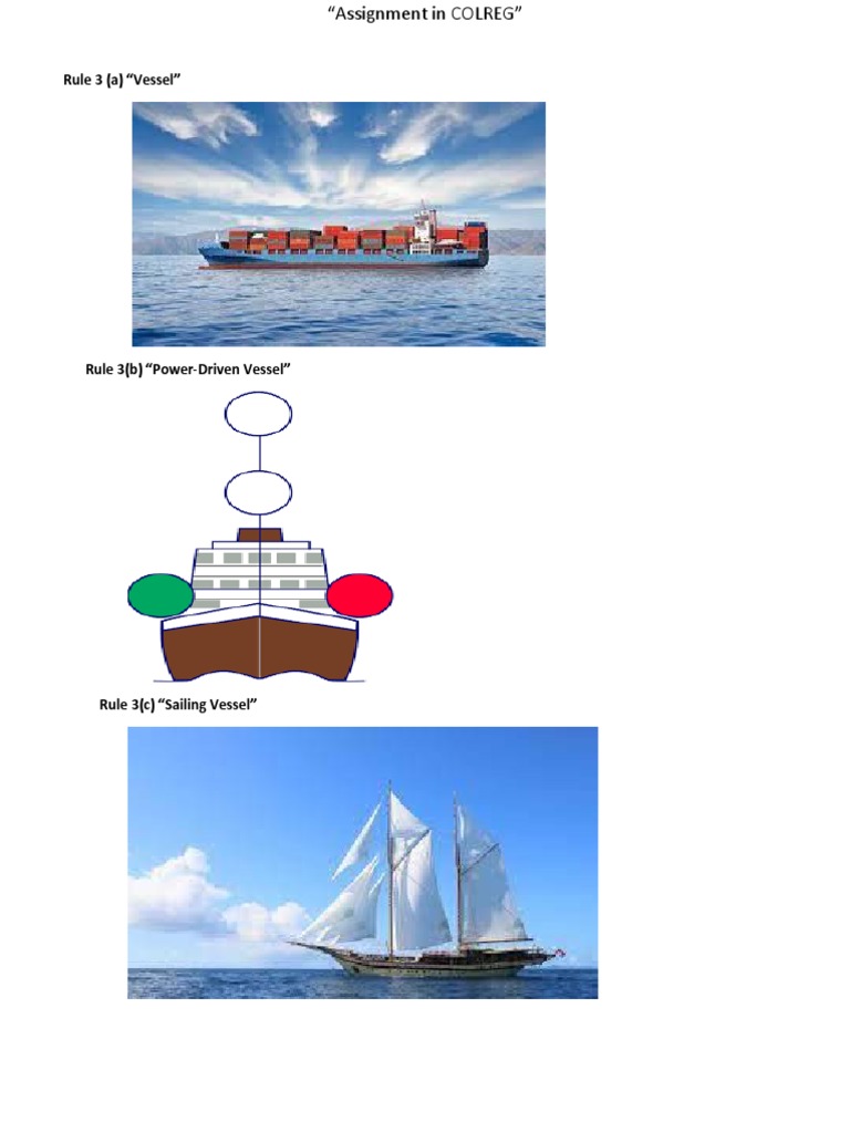 COLREG Rules: Vessel Definitions Explained | PDF