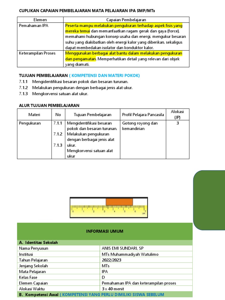 Kumer Kelas 7 Ipa | PDF