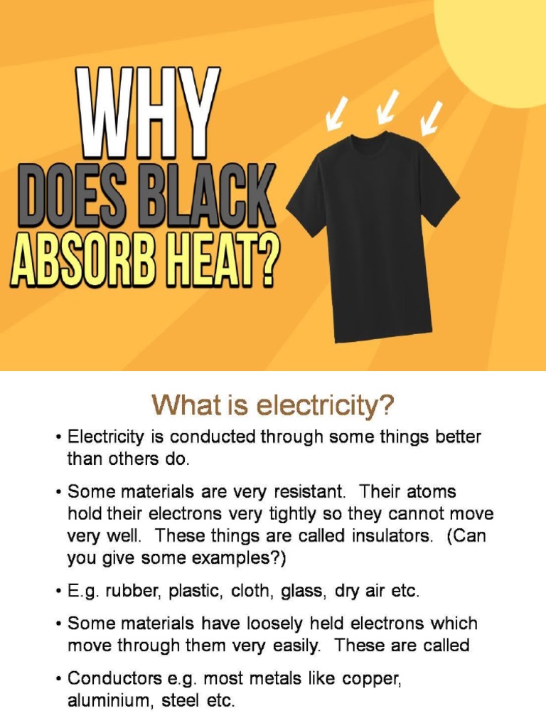 Heat Absorption in Black Objects | PDF | Light | Color