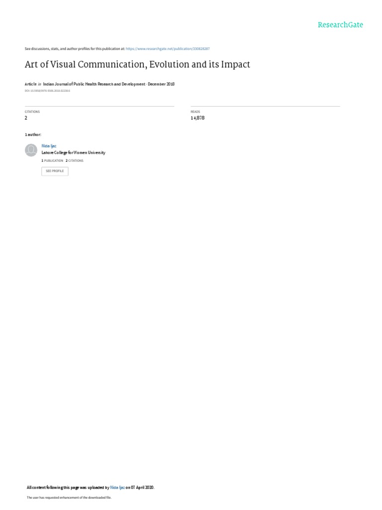 Visual Communication Evolution & Impact | PDF