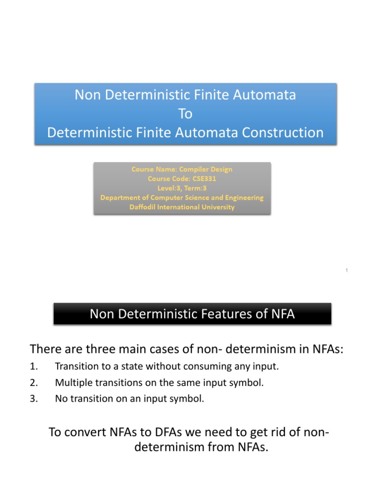NFA To DFA | PDF | String (Computer Science) | Theoretical Computer Science NFA To DFA | PDF | String (Computer Science) | Theoretical Computer Science