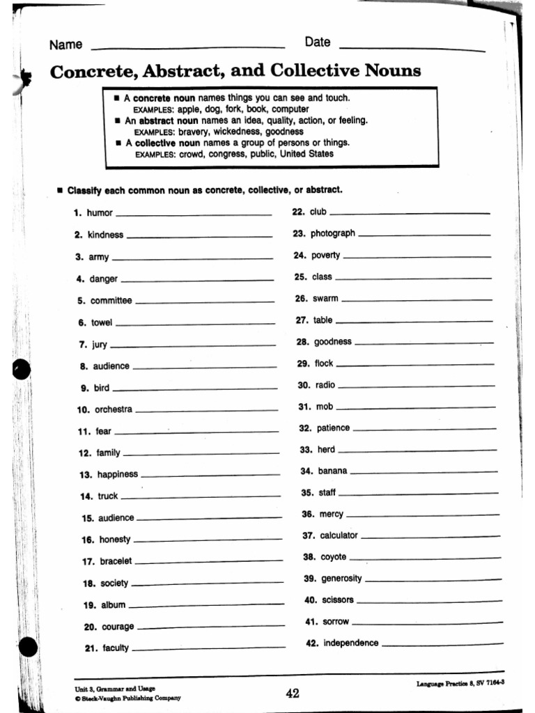 nouns worksheet | PDF