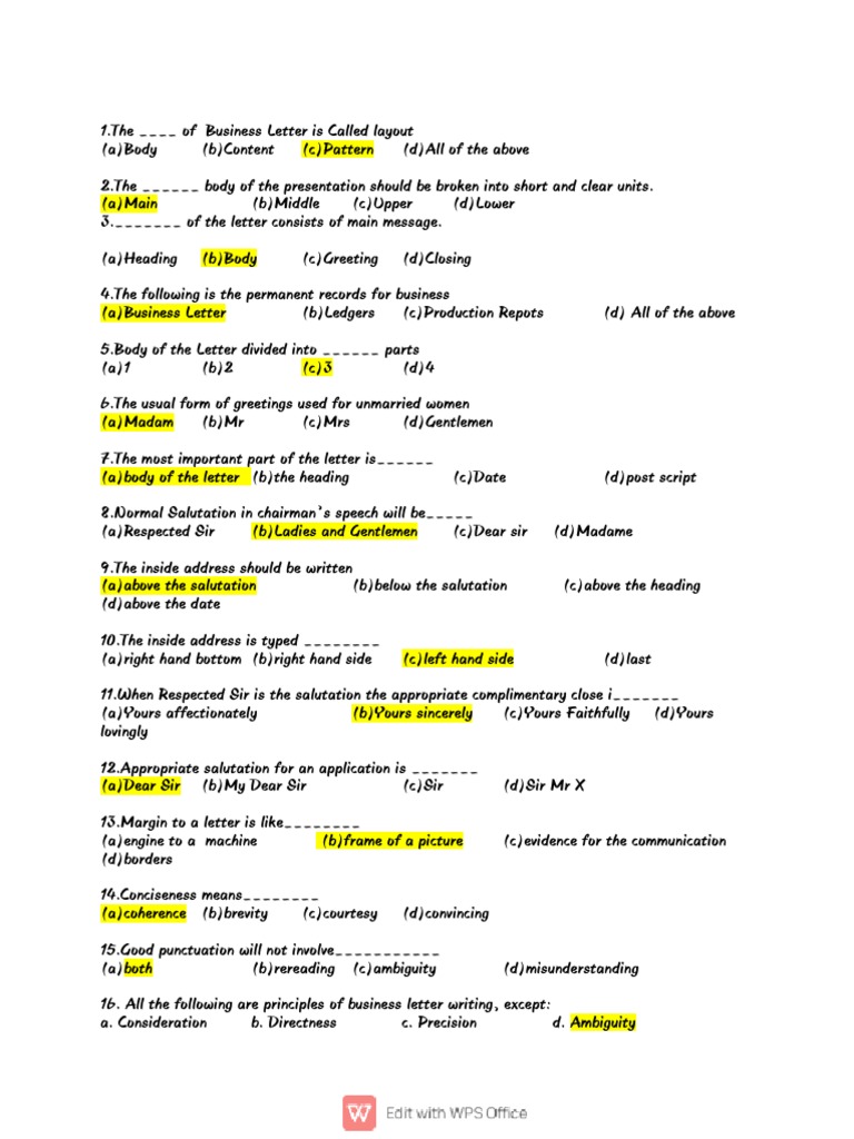 Unit Iii 50 Questions | PDF | Human Communication | Writing