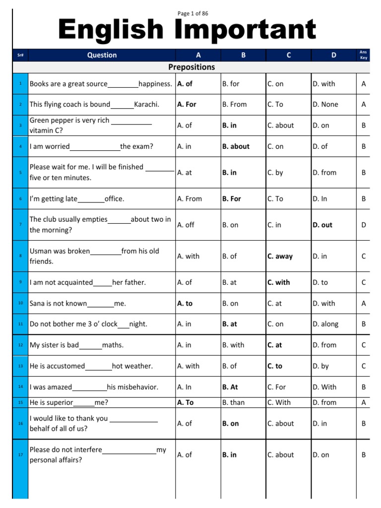 Important Repeated Mcqs | PDF