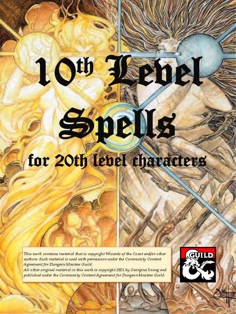 10th - Level - Spells UPDATED | PDF | Dungeons & Dragons | Gary Gygax Games