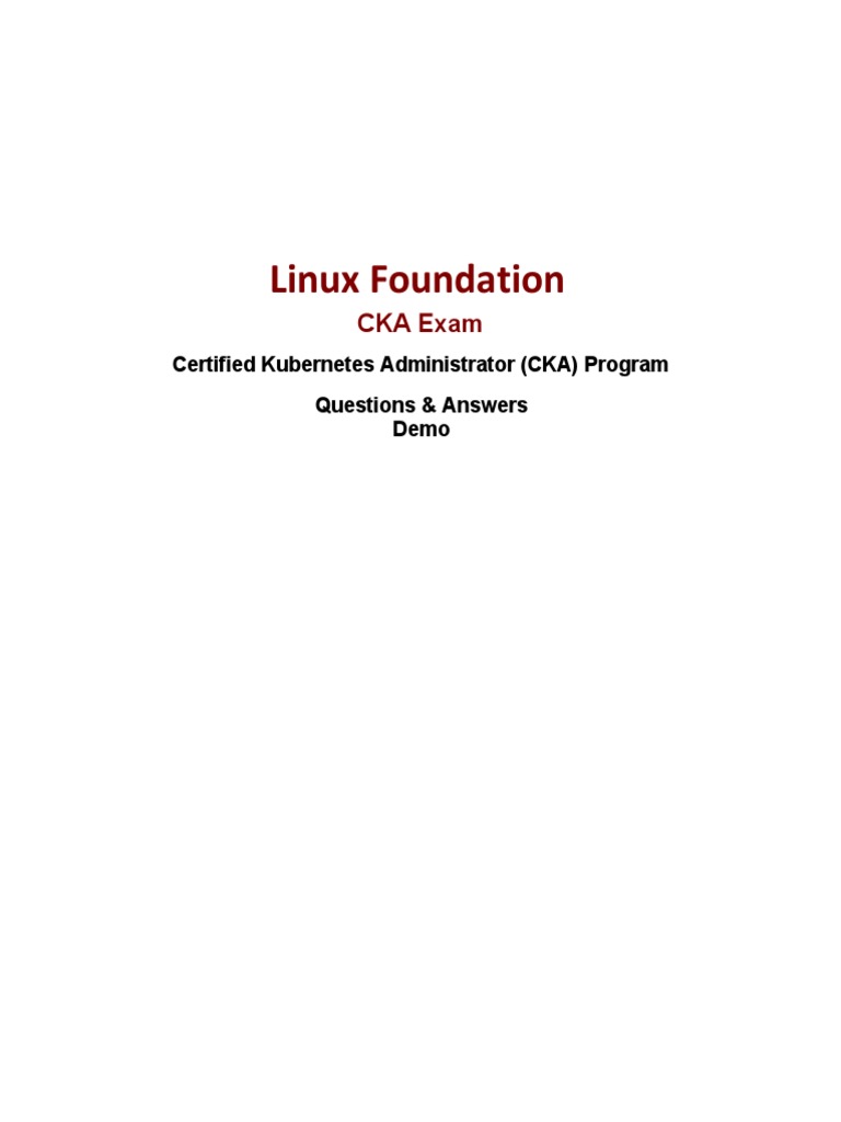 CKA Questions | PDF | Software Engineering | Computer Engineering