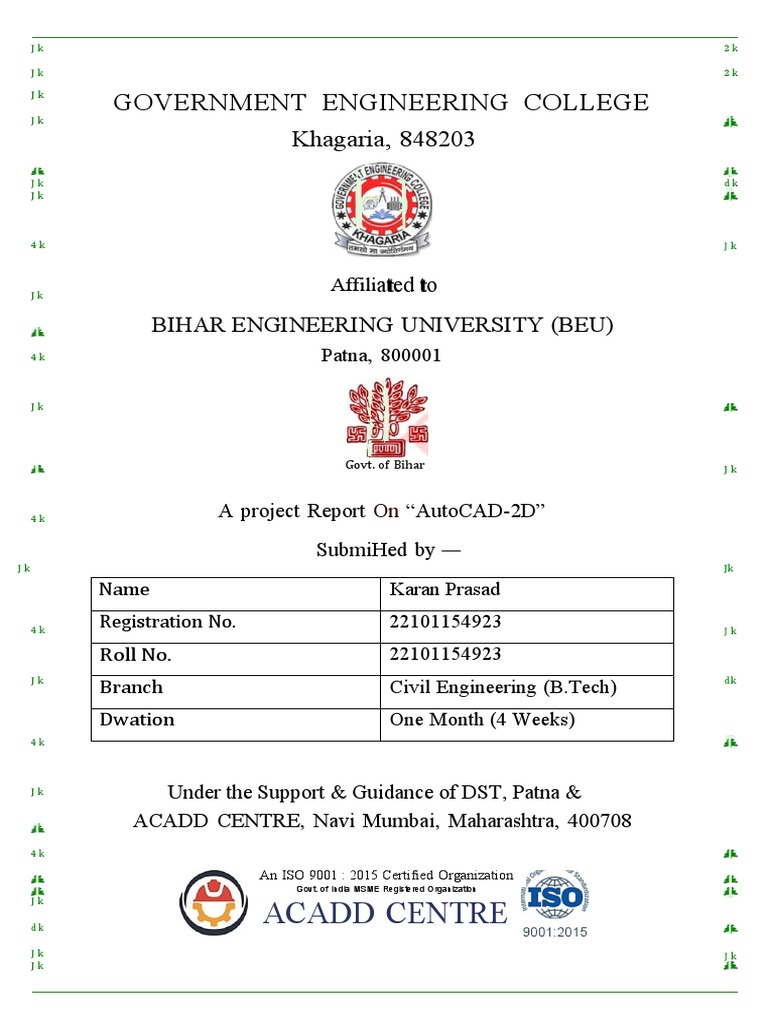 AutoCAD Report Karan Pd.. | PDF | Auto Cad | Software