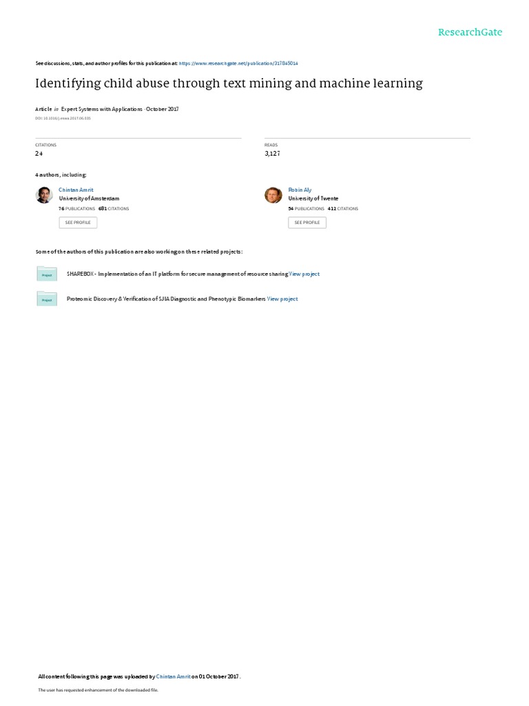 Identifying Child Abuse | PDF | Receiver Operating Characteristic | Statistical Classification