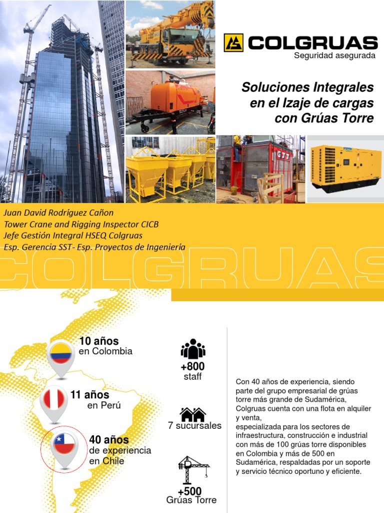 Soluciones de Izaje de Cargas Con Torre Gruas | PDF | Edificios y estructuras | Ingeniero civil