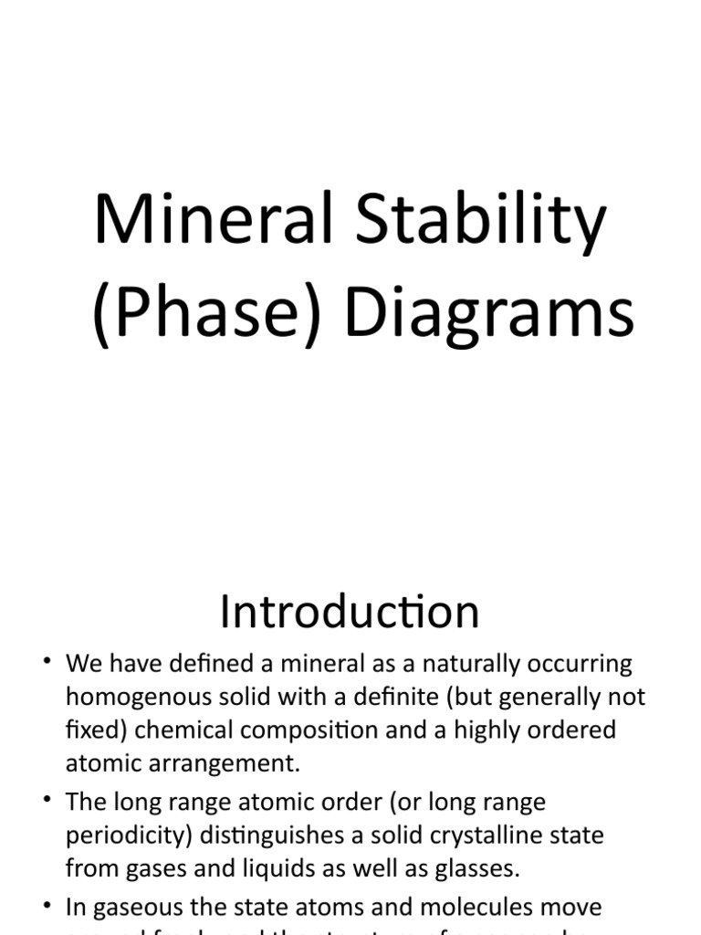 Mineral Stability Diagrams | Download Free PDF | Phase (Matter) | Phase ...