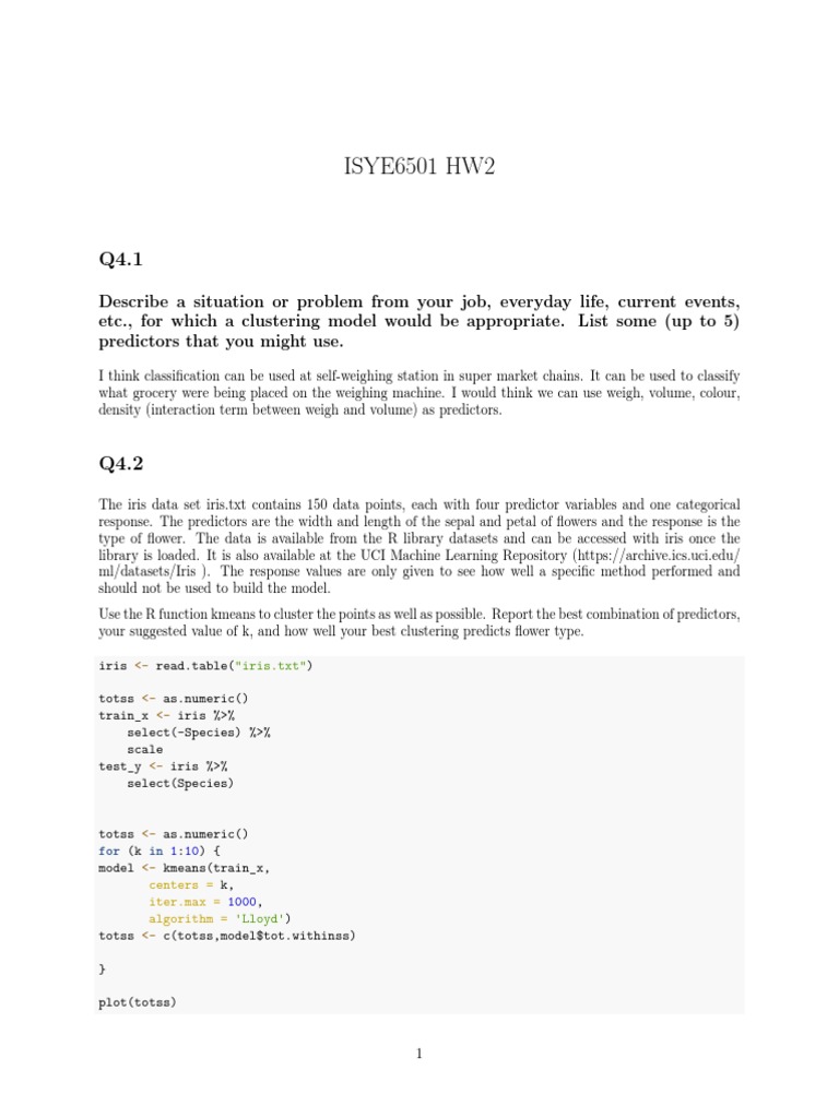 Isye HW2 | PDF | Outlier | Dependent And Independent Variables