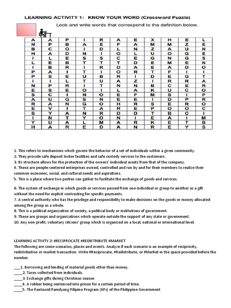 Las Module 1 Ucsp 4th Quarter | PDF | Market (Economics) | Business
