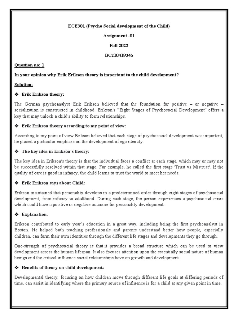 ECE301 Assignment 1 | Download Free PDF | Behaviorism | Imitation