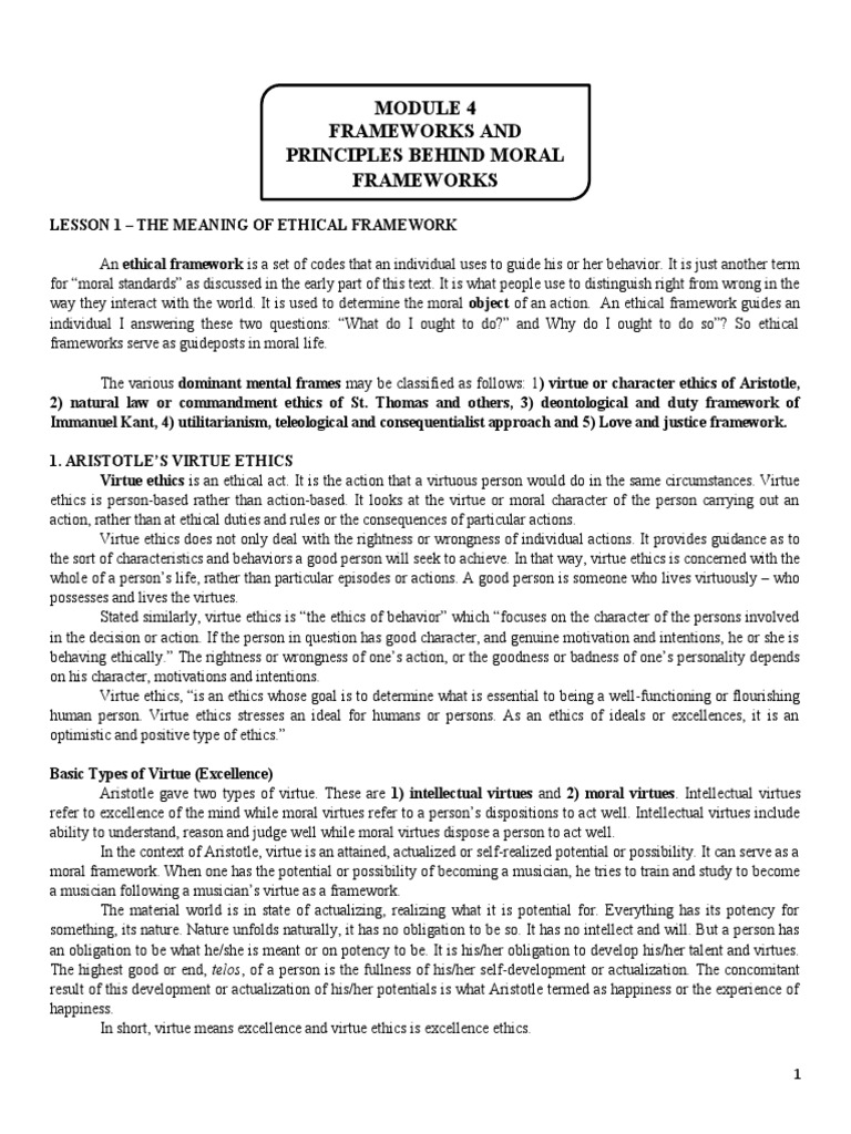FINALS Module 4lesson 1 6 Module 5 Lesson 1 3 | PDF | Utilitarianism | Virtue Ethics