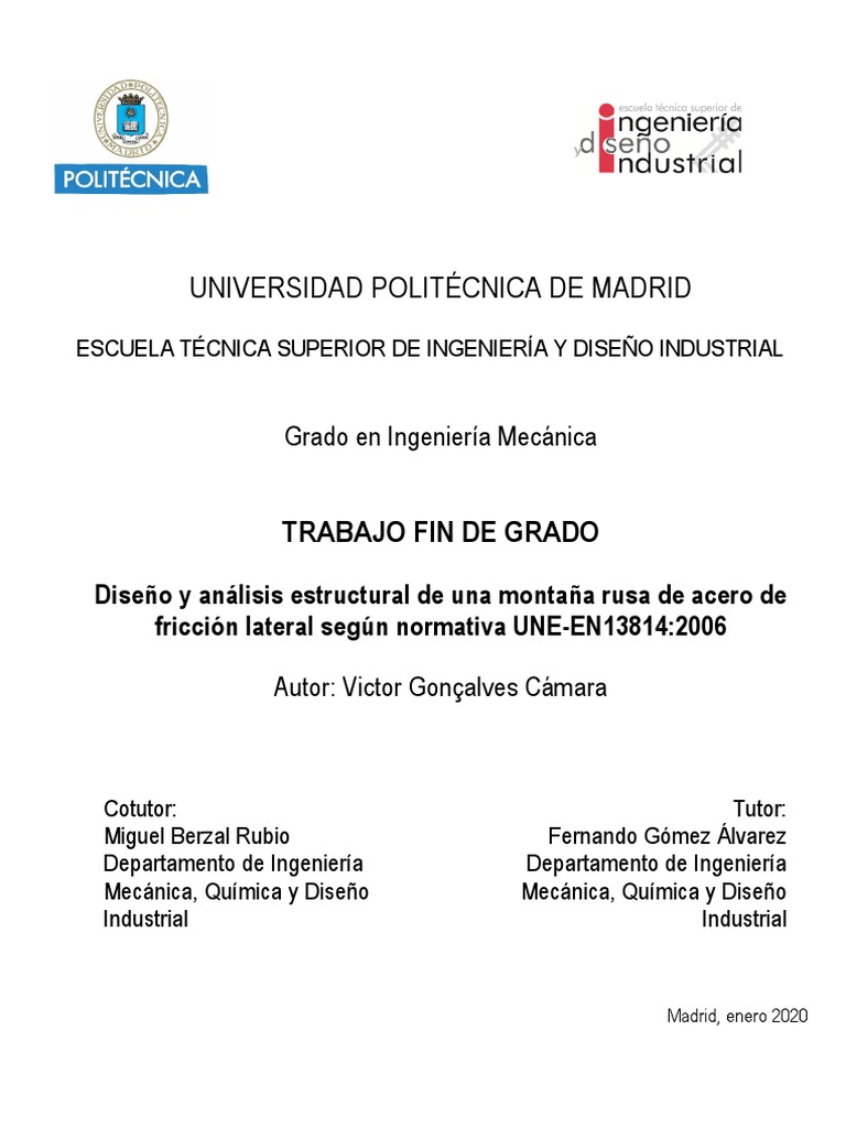 TFG Victor J Goncalves Camara | PDF | Ingeniería mecánica