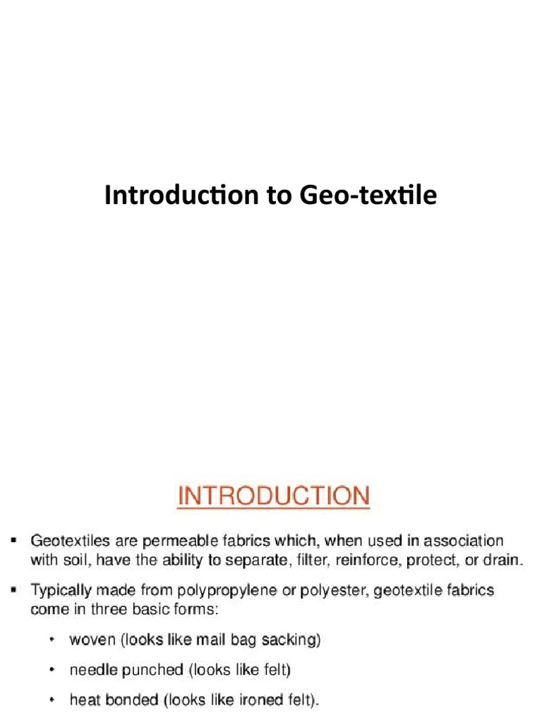 Geotextile | PDF