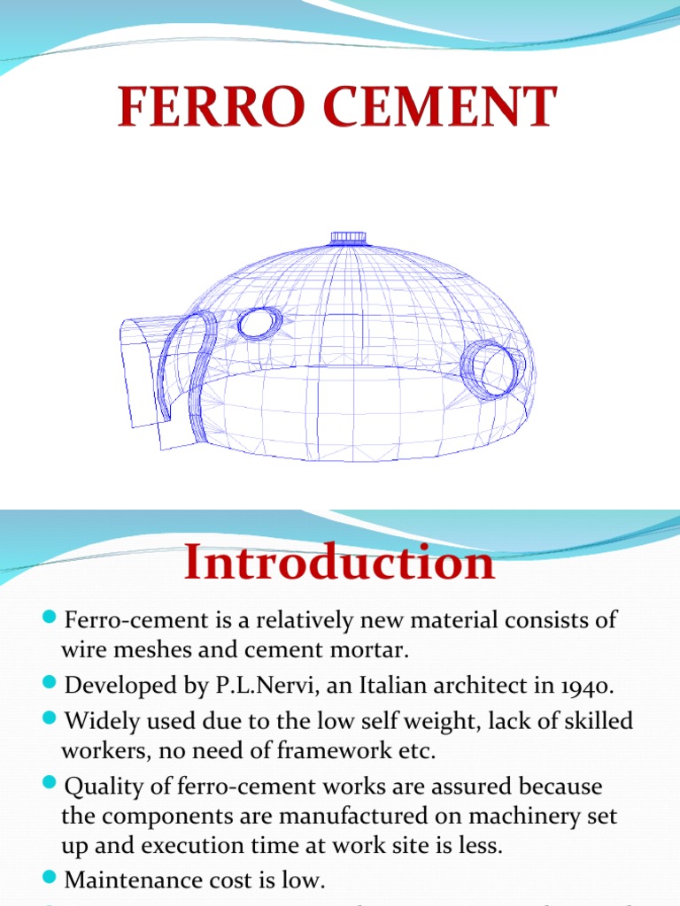 Ferro Cement | PDF | Concrete | Industrial Processes
